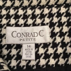 Conrad C | Jackets & Coats | Conrad C Black And White Houndstooth ...